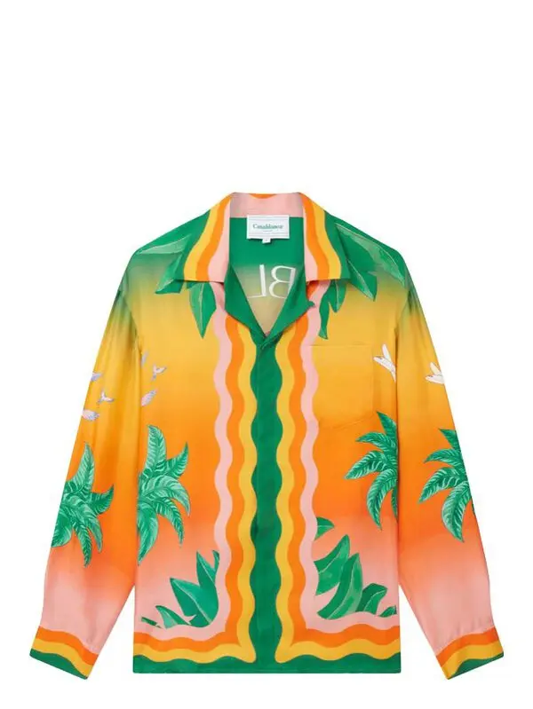Casablanca Tennis Club Graphic Printed Shirt - Multicolor