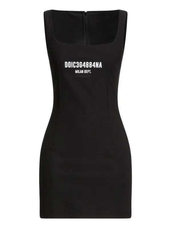 Dolce & Gabbana Jersey Bodycon Dress - Black