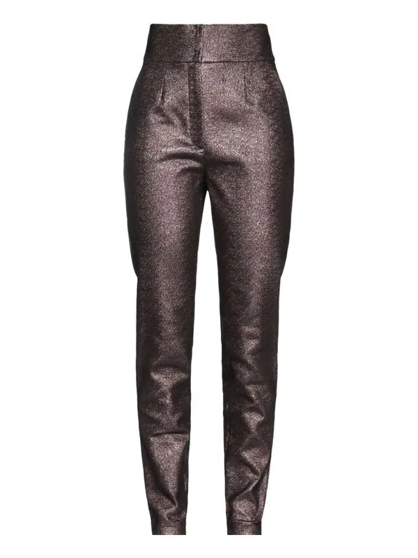 Dolce & Gabbana Tailored Tapered Trousers With Cuffs - Black