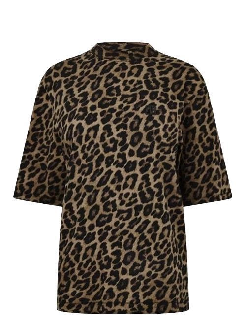 ANINE BING Print T-shirt - Leopard