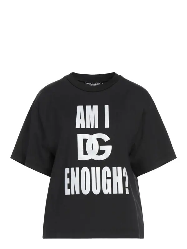 Dolce & Gabbana Printed Stretch T-shirt - Black