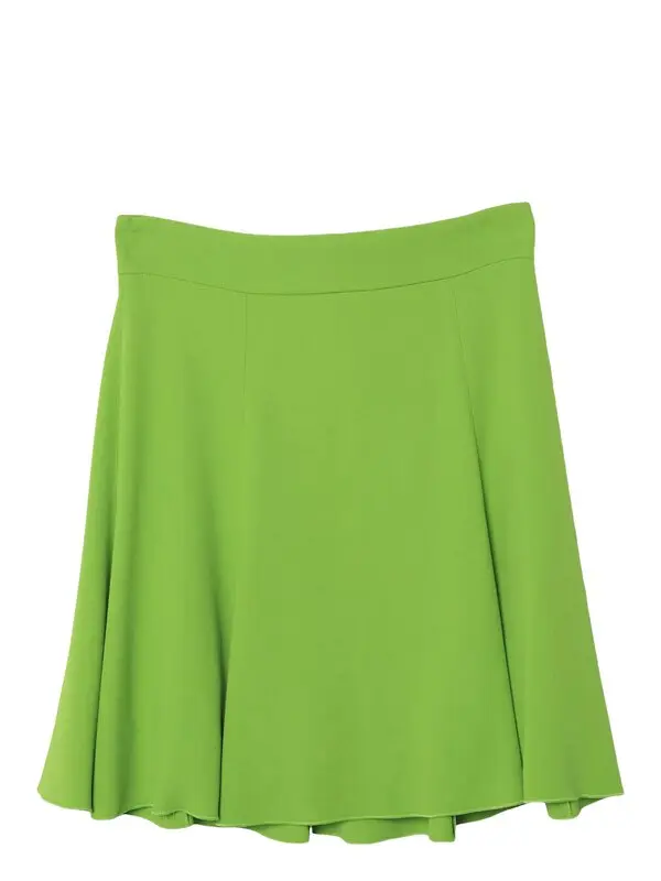 Dolce & Gabbana Flared Crepe Skirt - Green