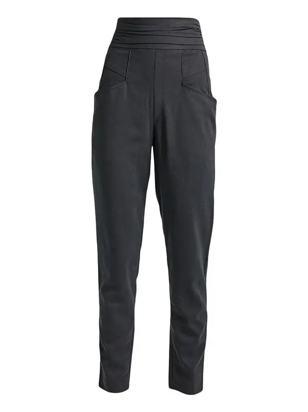 Isabel Marant Étoile Tapered Pleated Trousers - Black