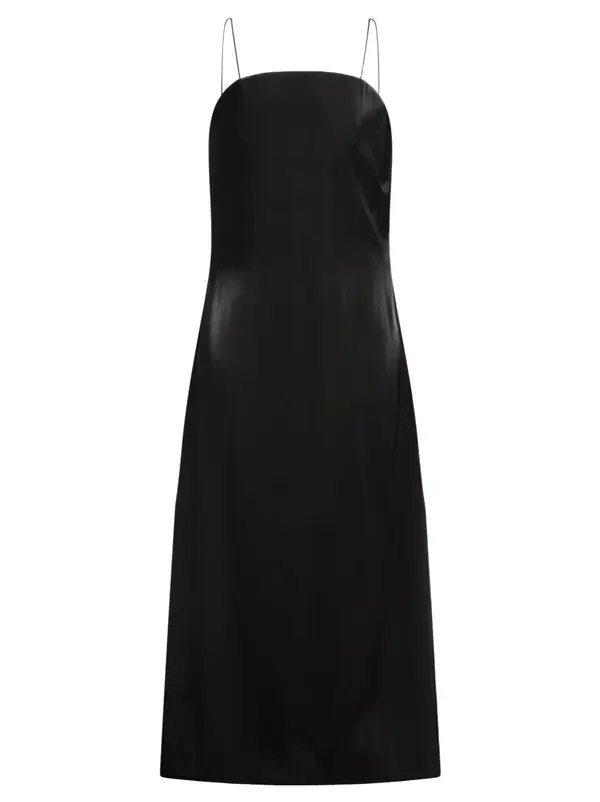 Jacquemus Sleeveless V-neck Zipper Dress - Black