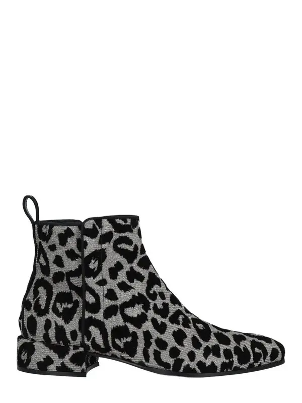 Dolce & Gabbana Leopard-print Ankle Boots - Black