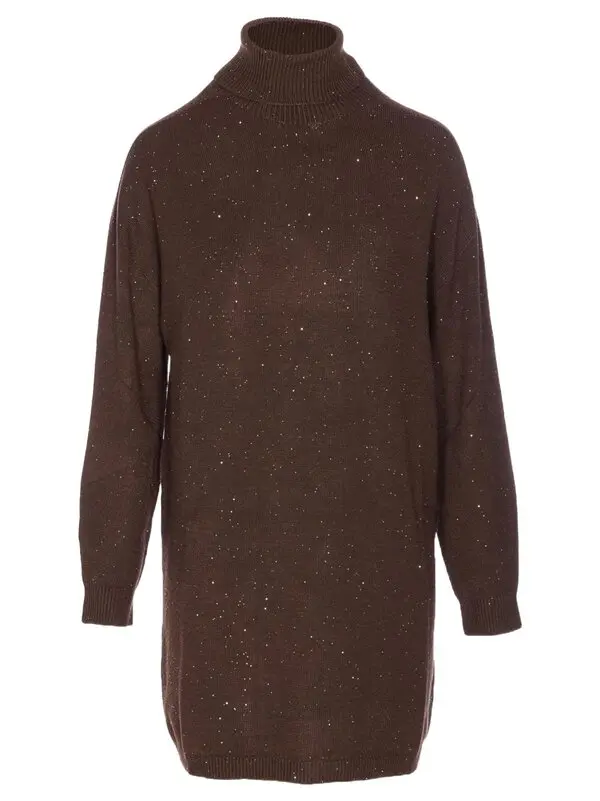 Liu Jo Micro-sequins Knit Dress - Green