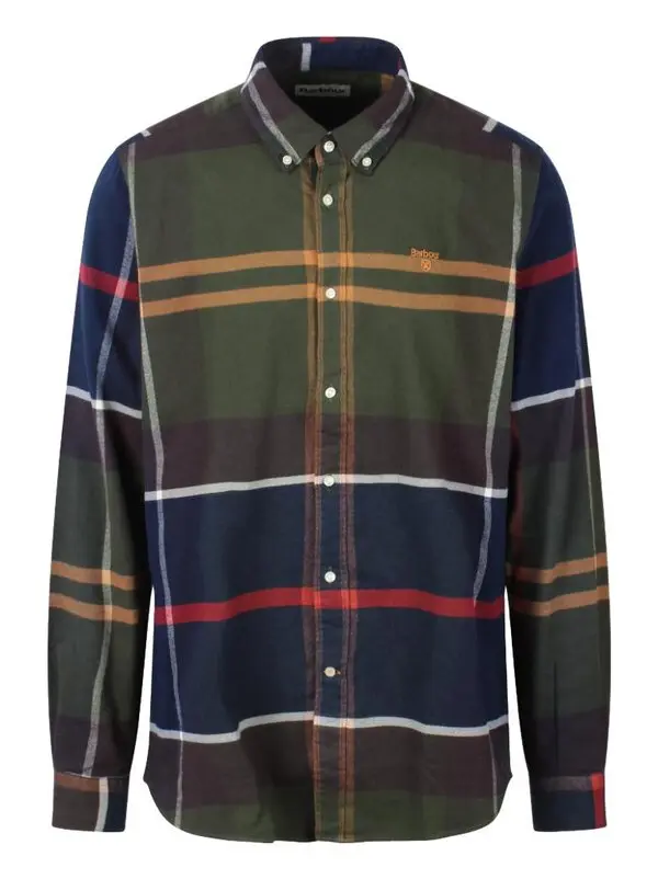 Barbour Checked Long-sleeved Shirt - Black