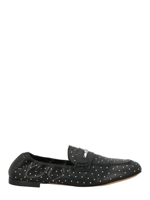 Isabel Marant Étoile Leather Loafers With Studs - Black