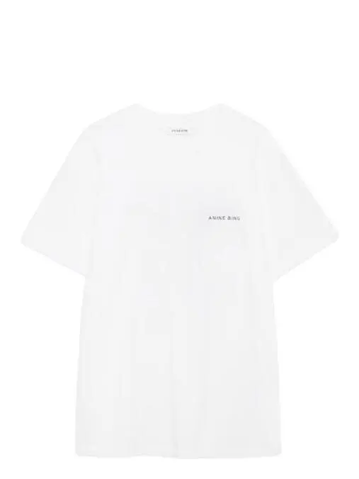 ANINE BING Short-sleeved Crew Neck T-shirt - Ivory