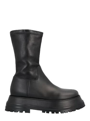 Burberry Platform Boots - Black