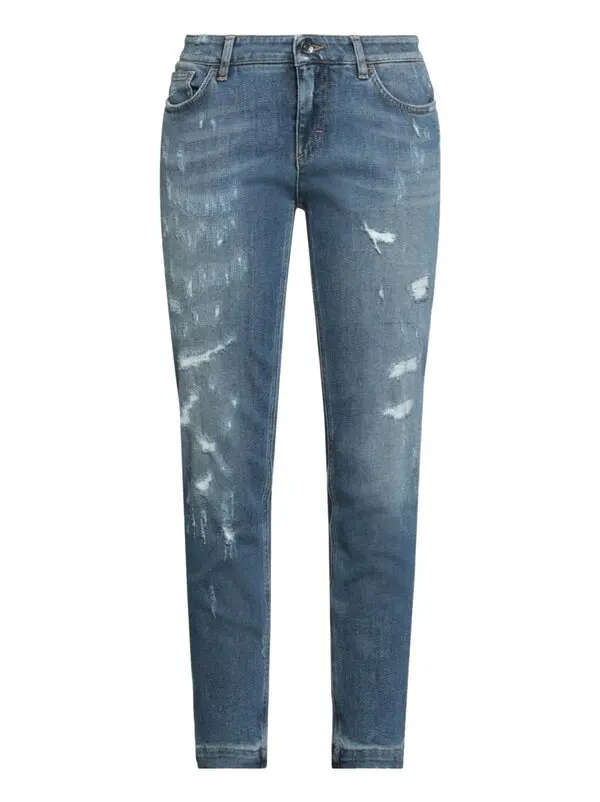 Dolce & Gabbana Mid Slim-fit Tapered Jeans - Blue