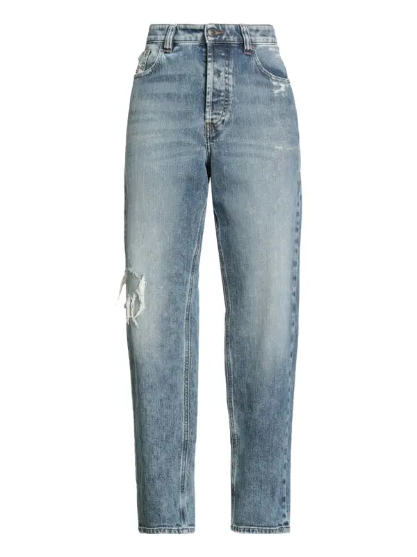 DIESEL® Tapered Fit Denim Trousers - Gray