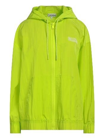 GANNI Long Sleeve Hooded Jacket - Green