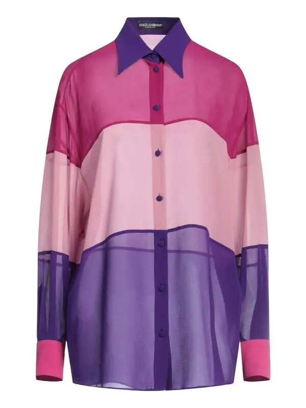 Dolce & Gabbana Colorful Patterned Shirt - Pink