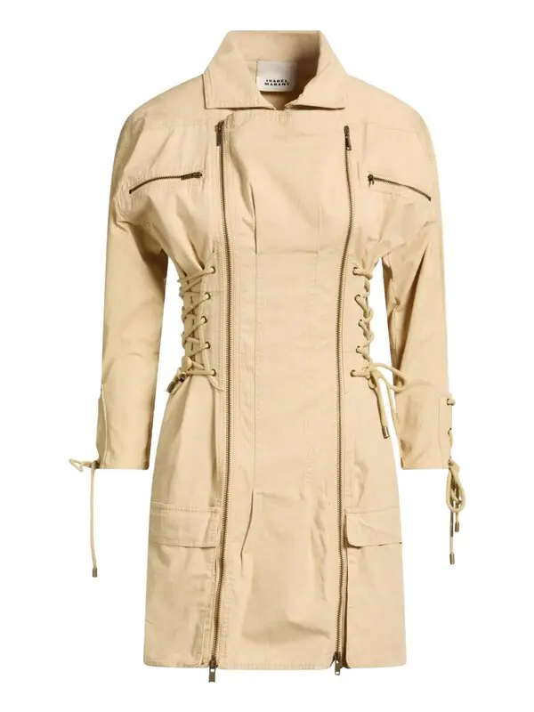 Isabel Marant Étoile Long Sleeve Zip Up Dress - Nude