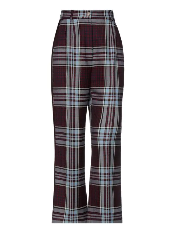 Dolce & Gabbana Tartan Pattern Twill Trousers - Black