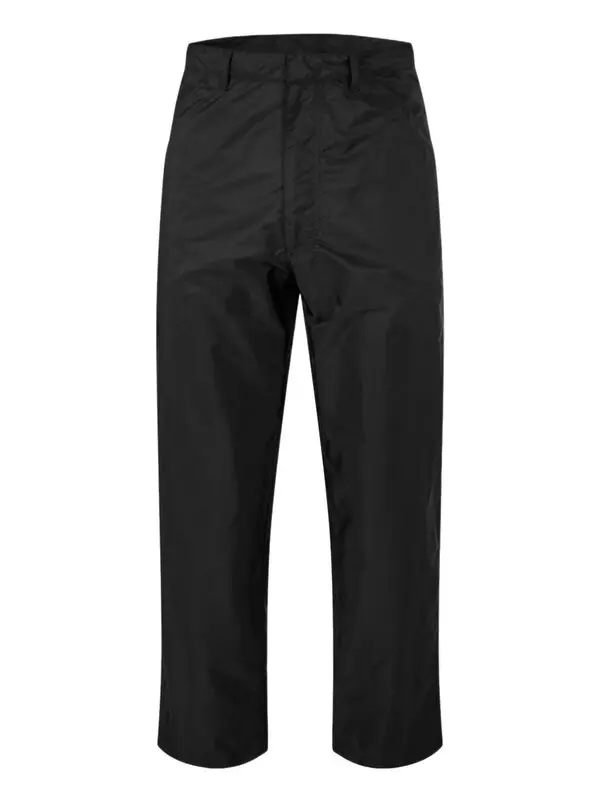 Prada Recycled Nylon Tapered Trousers - Black
