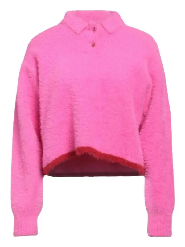 Jacquemus Two-tone Knitted Sweater - Pink