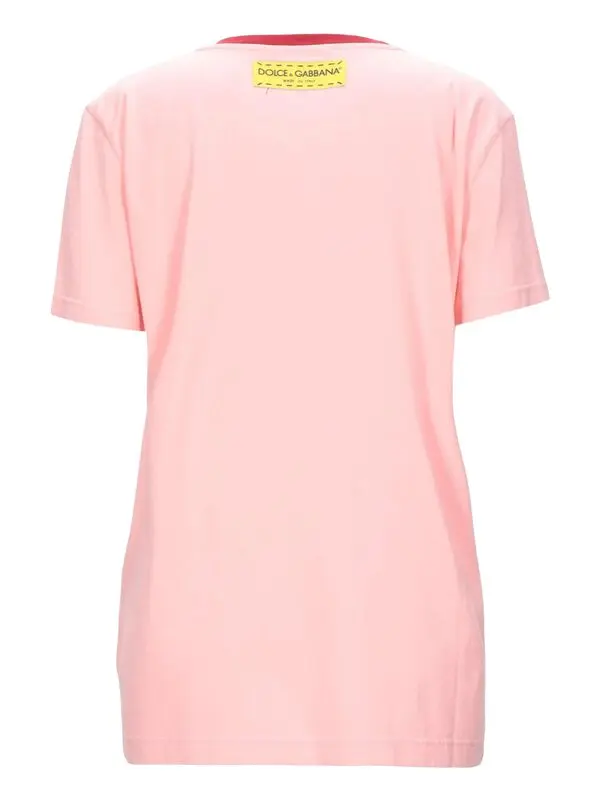 Dolce & Gabbana Short Sleeve T-shirt - Pink