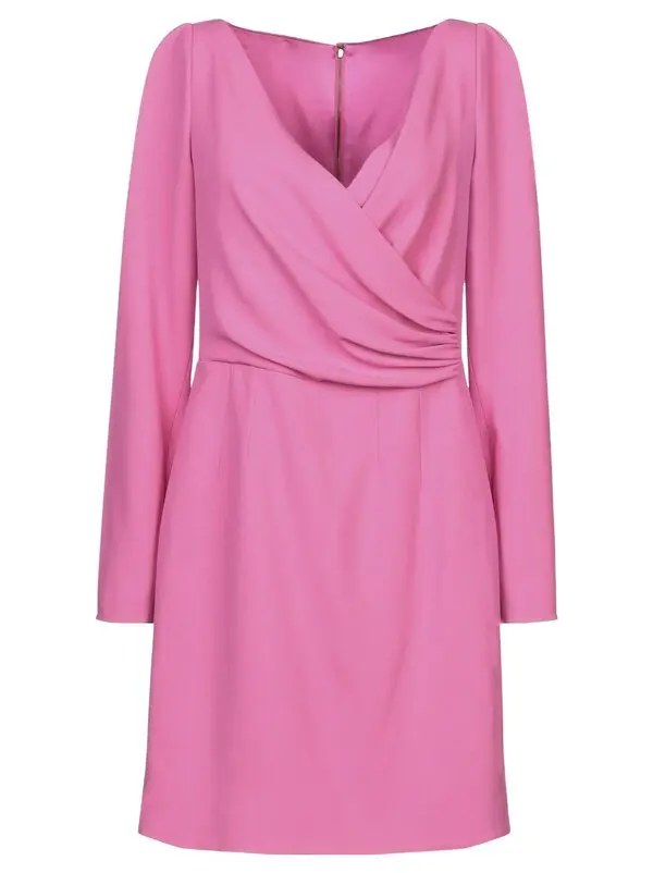 Dolce & Gabbana V-neck Slim-fit Dress - Pink