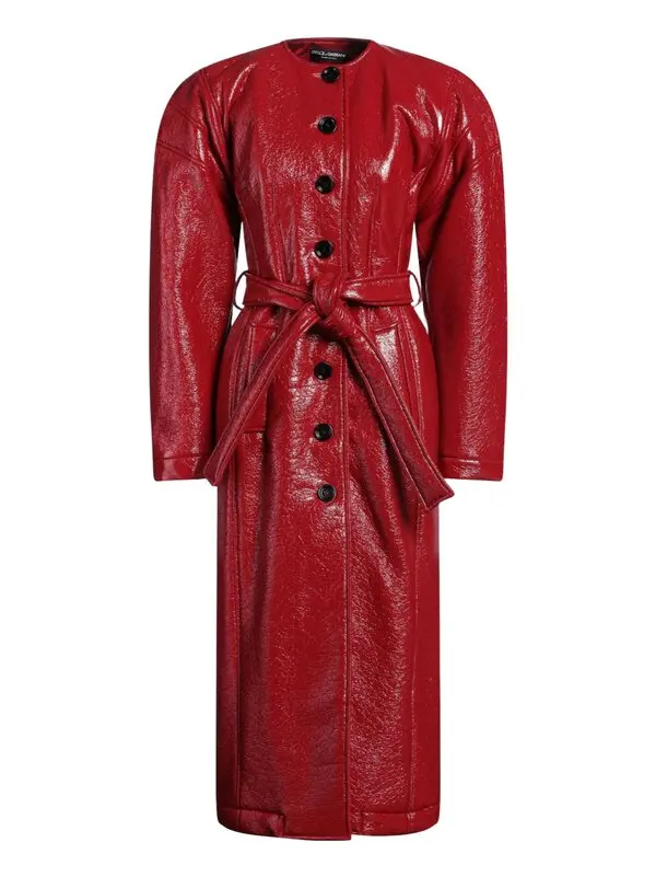 Dolce & Gabbana Belted Coat - Red
