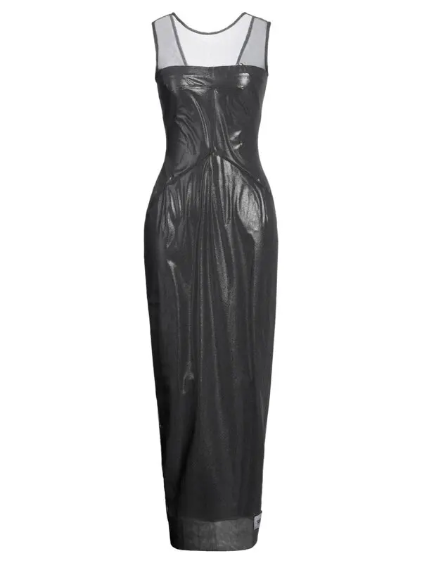 Dolce & Gabbana Metallic Sleeveless Crewneck Dress - Black