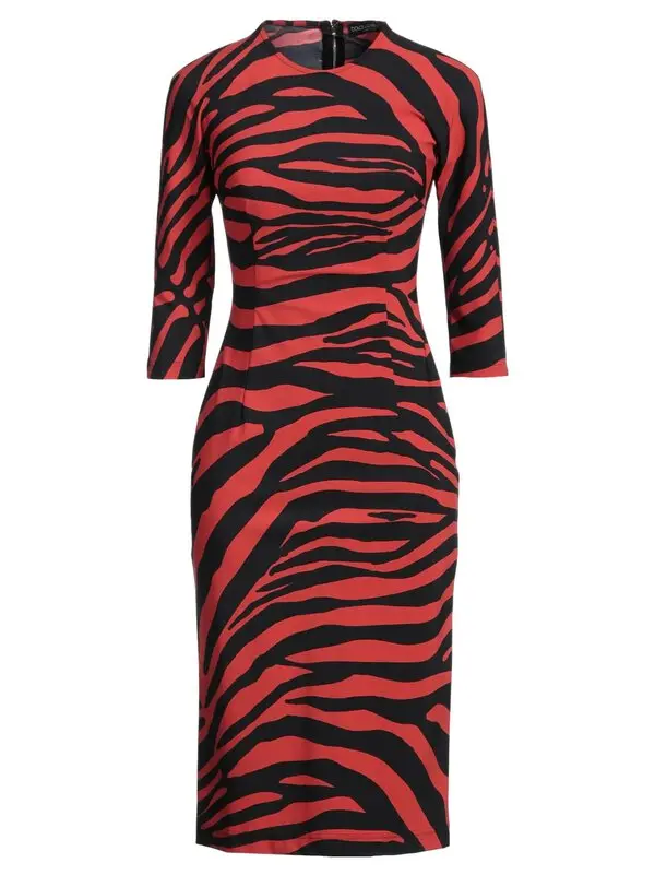 Dolce & Gabbana Zebra Print Dress - Black