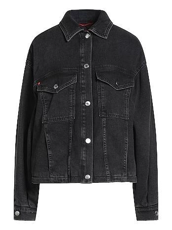 MAXCO. Max&co. Denim Trucker Jacket - Black