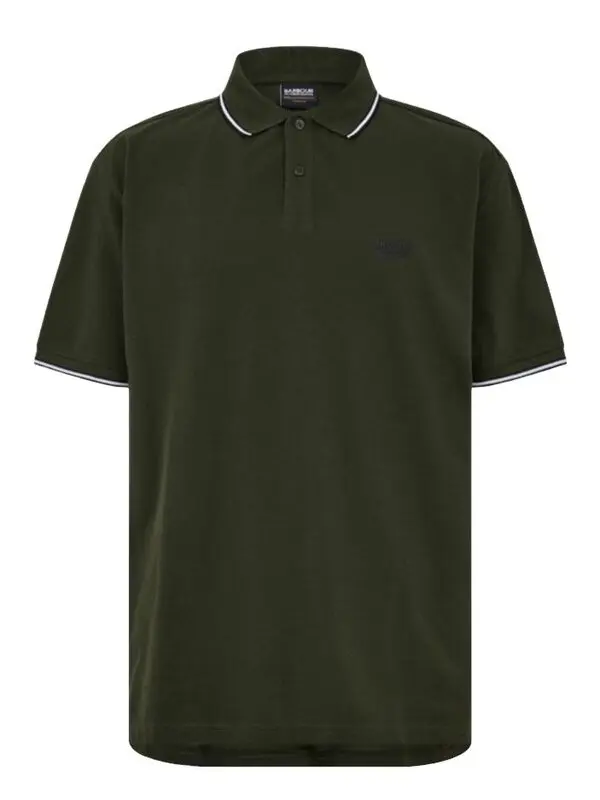 Barbour Evan Tipped Short-sleeved Polo Shirt - Sage