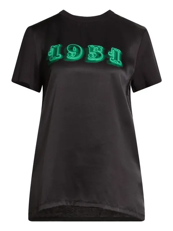 Max Mara Logo Crew Neck T-shirt - Black