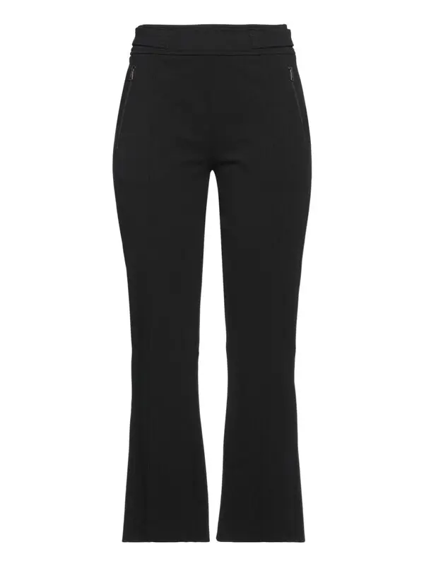 Max Mara Solid-color Stretch Jersey Pants - Black