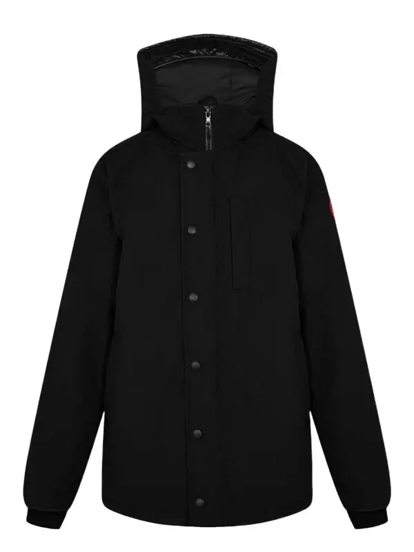 Canada Goose Logo Patch Down Jacket - Black