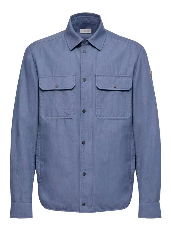 Moncler Denim Shirt Jacket - Blue