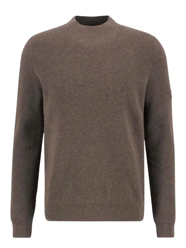 Barbour Crawley Crew Neck Jumper - Brown