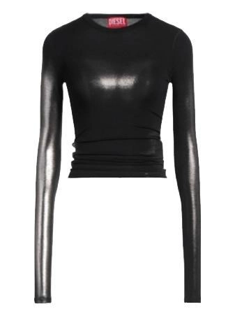 DIESEL® Two-color Long-sleeved T-shirt - Black
