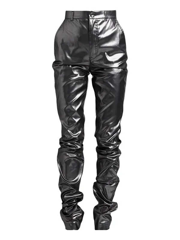 Dolce & Gabbana Metallic Bootcut Trousers - Black
