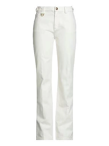 Chloé Straight-leg Canvas Pants With Button Embellishments And Strap Detailing - White