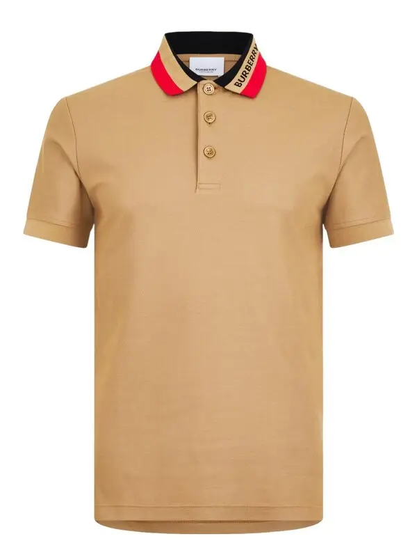 Burberry Logo Polo Shirt - Nude