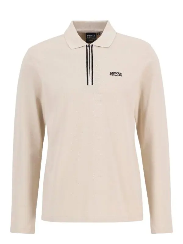 Barbour Long-sleeved Polo Shirt - Mist