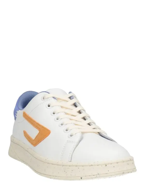DIESEL® Multi-color Leather Low-top Sneakers - White