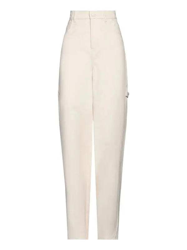 Max Mara Solid-colored Wide-leg Pants - White