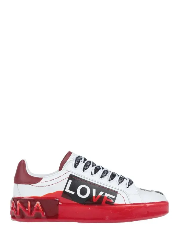 Dolce & Gabbana Low-top Leather Trainers - Red