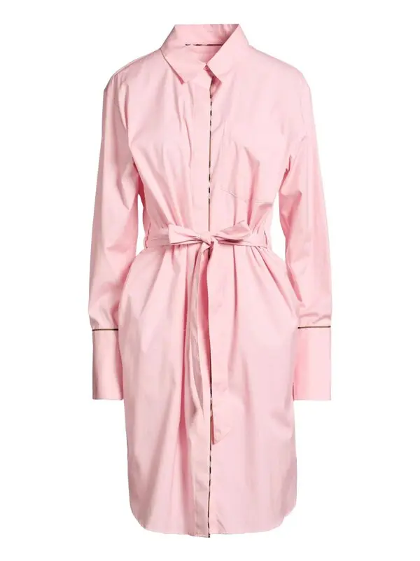Burberry Belted Shirt Dress - Pink