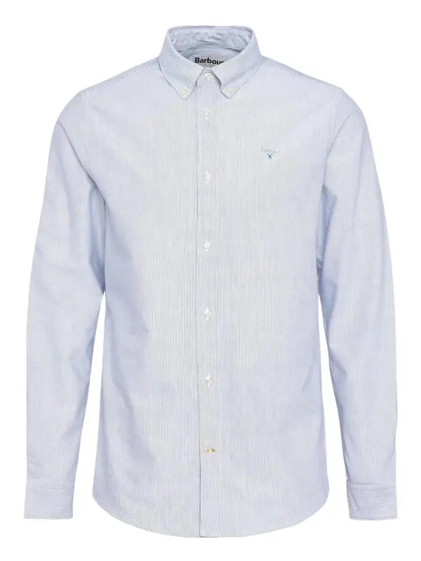 Barbour Striped Oxford Shirt - Navy Ny91