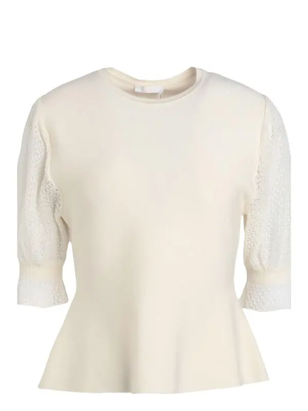 Chloé Lightweight Knit Jumper - White