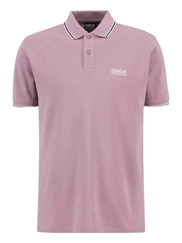 Barbour Tipped Short Sleeve Polo Shirt - Pink