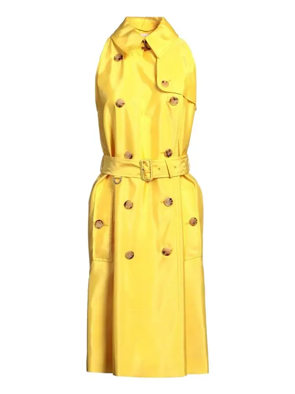 Burberry Sleeveless Trench Coat - Yellow