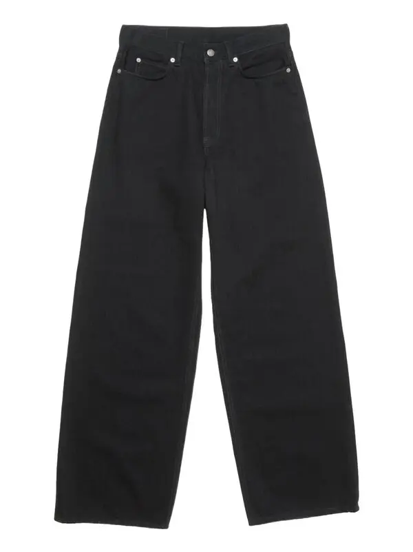 Acne Studios Logo-patch Jeans - Black