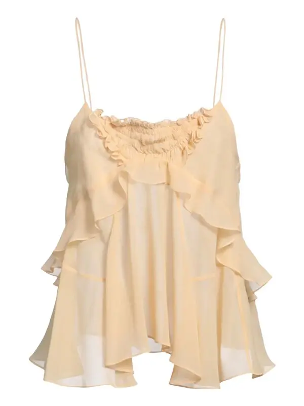 Isabel Marant Étoile Tulle Suspenders With Ruffles - Nude