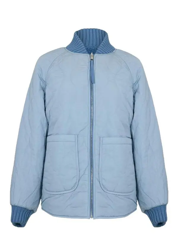 Varley Serina Reversible Quilted Jacket - Blue